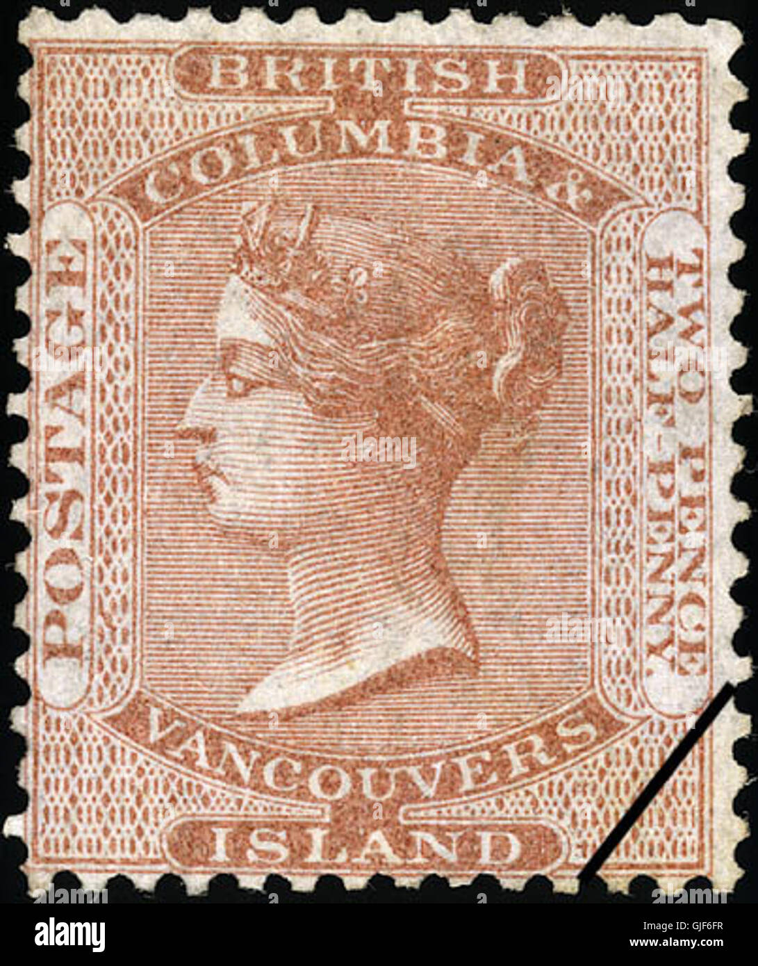 The CBIV Victoria 1860 stamp is a vintage British stamp from the reign ...