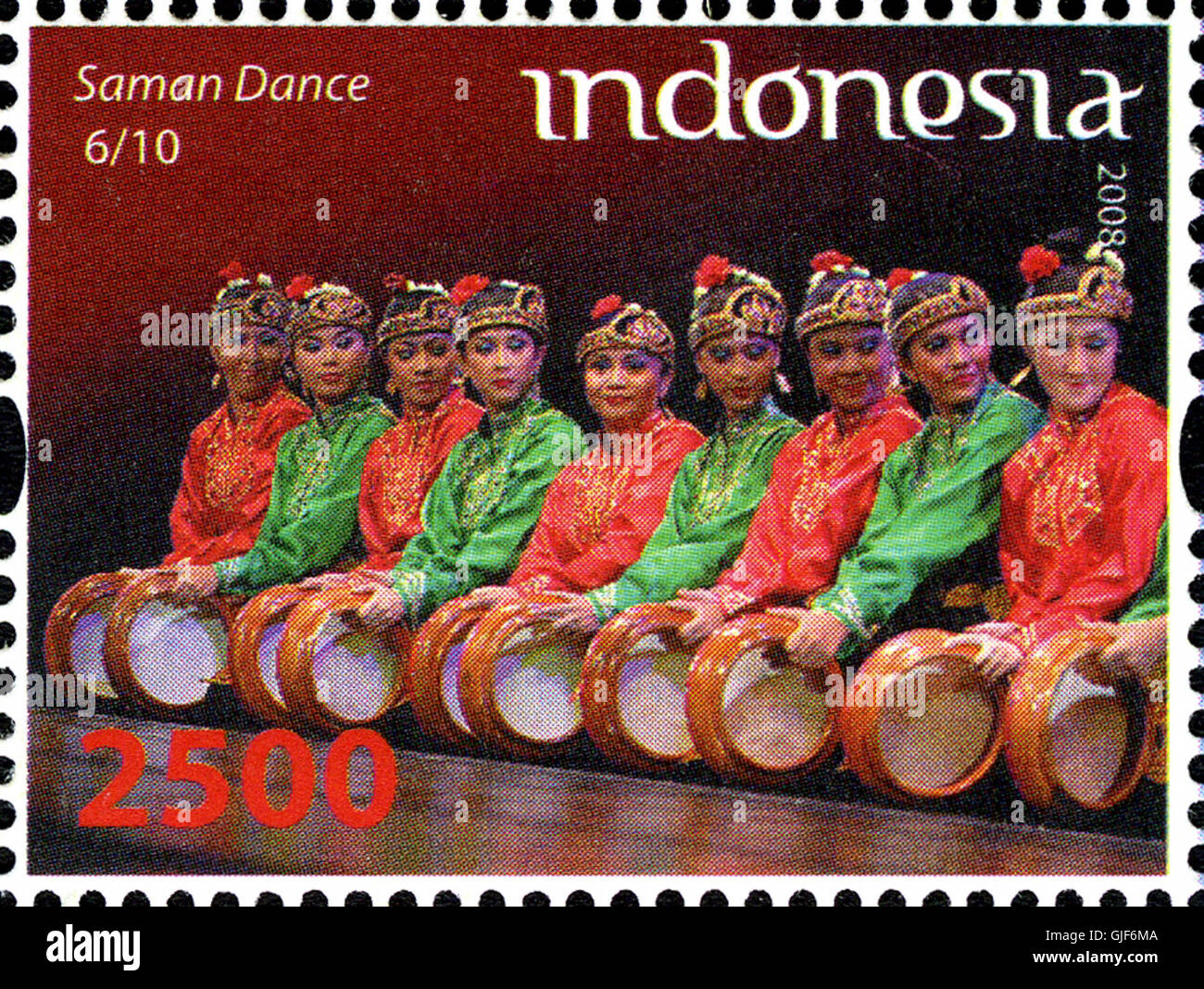 The Indonesian 086-08 stamp is part of a series issued by Indonesia's ...