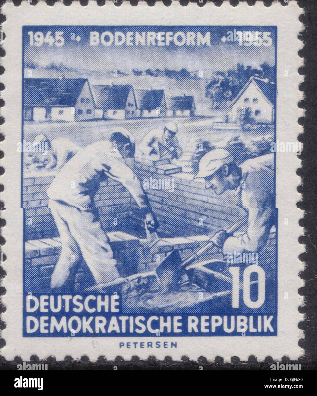 The DDR 1955 MiNr 482 stamp is a part of East Germany's postal series ...