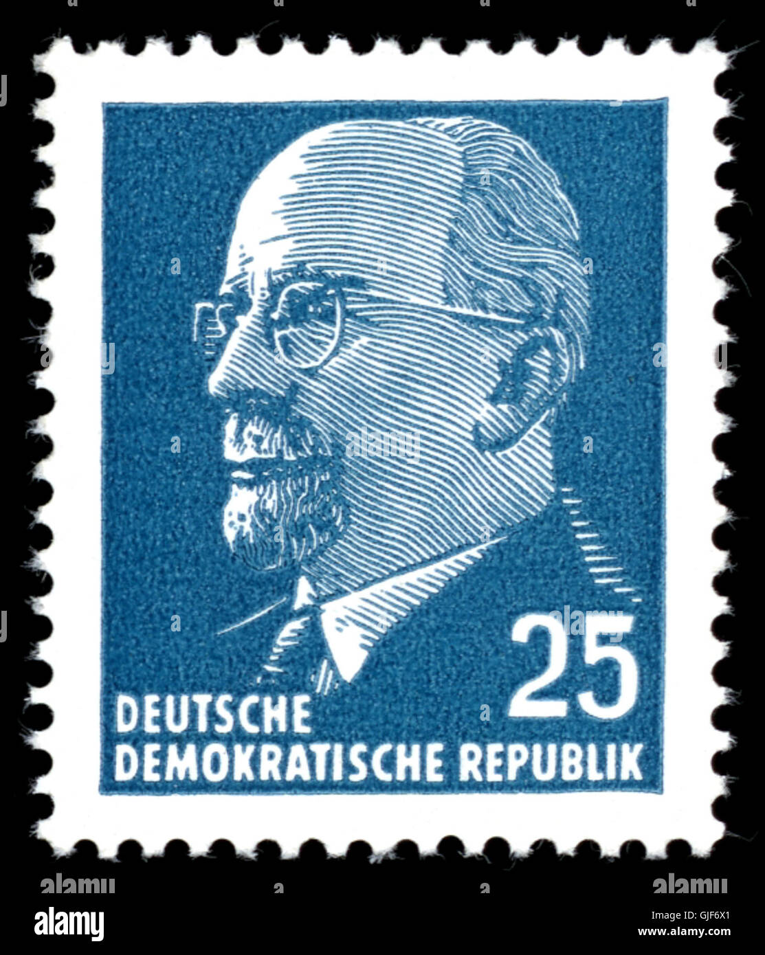 The 1963 DDR stamp, MiNr 0934, was issued in East Germany as part of a ...
