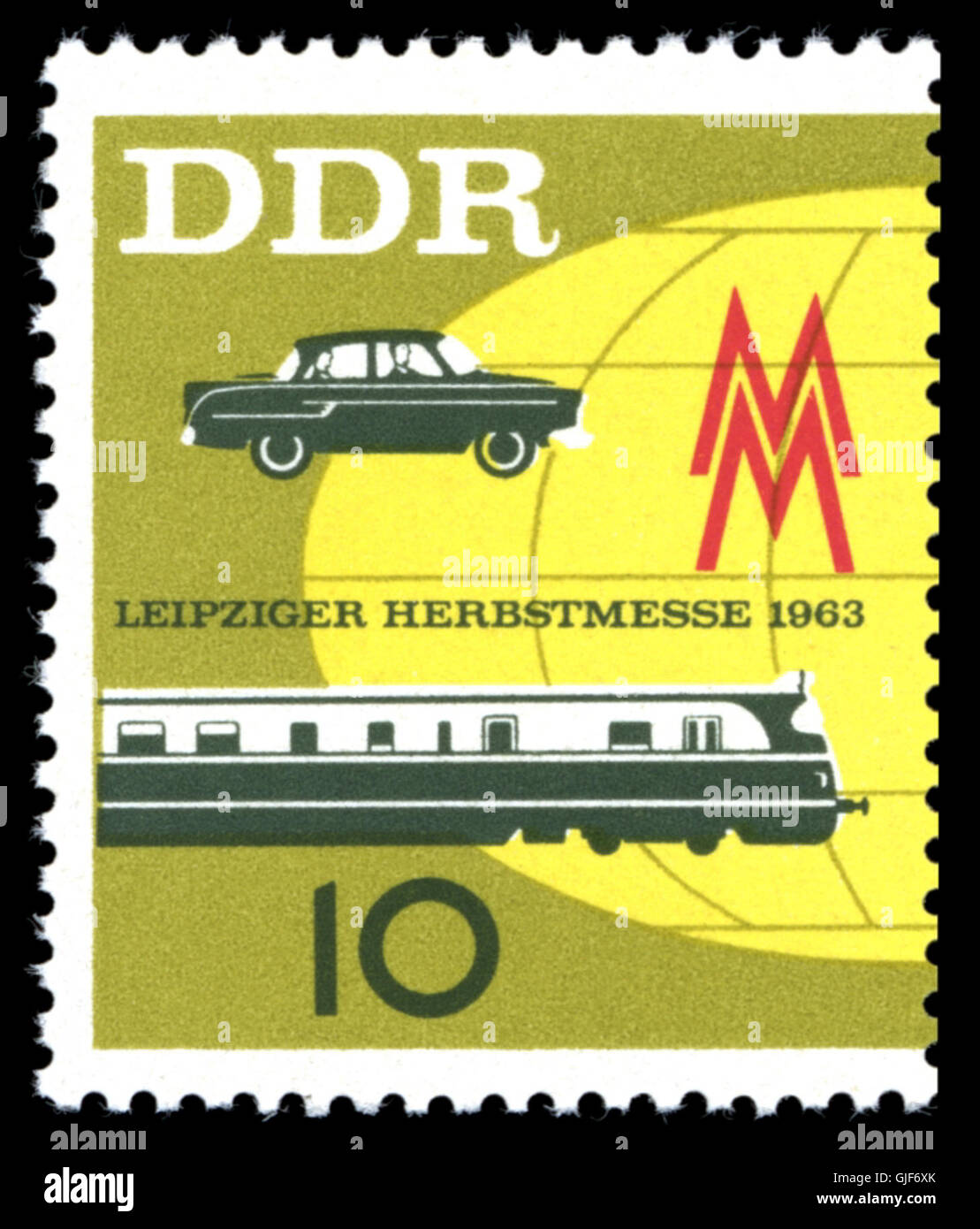 The 1963 MiNr 0976 stamp from the German Democratic Republic (DDR ...