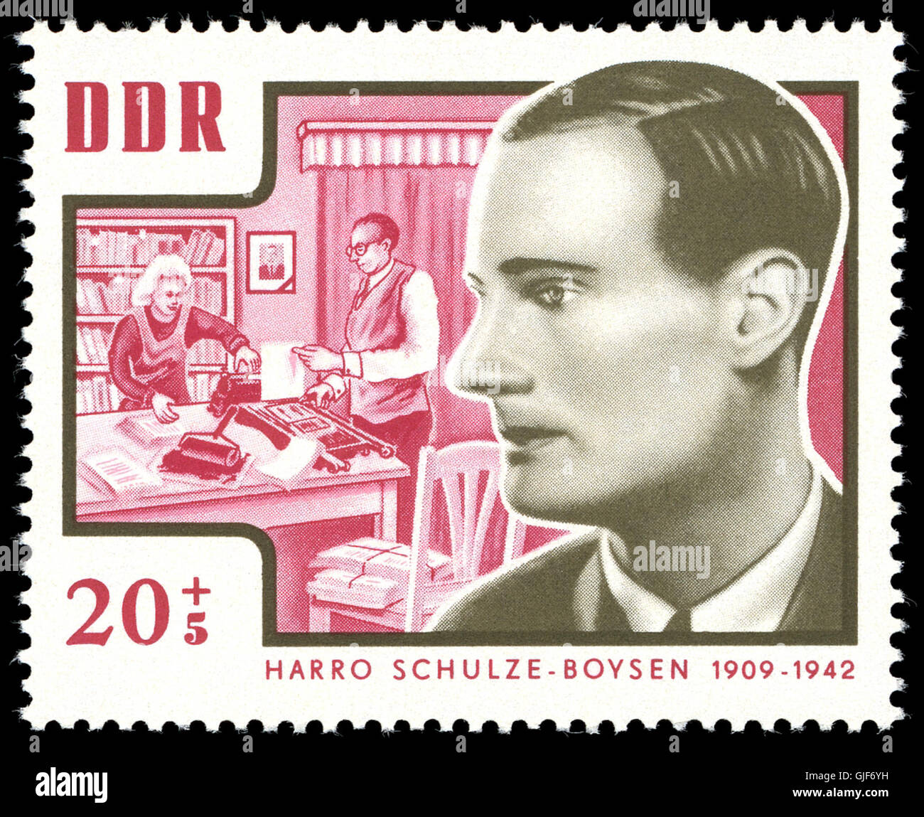 The 1964 DDR MiNr 1017 stamp features a significant design from the ...