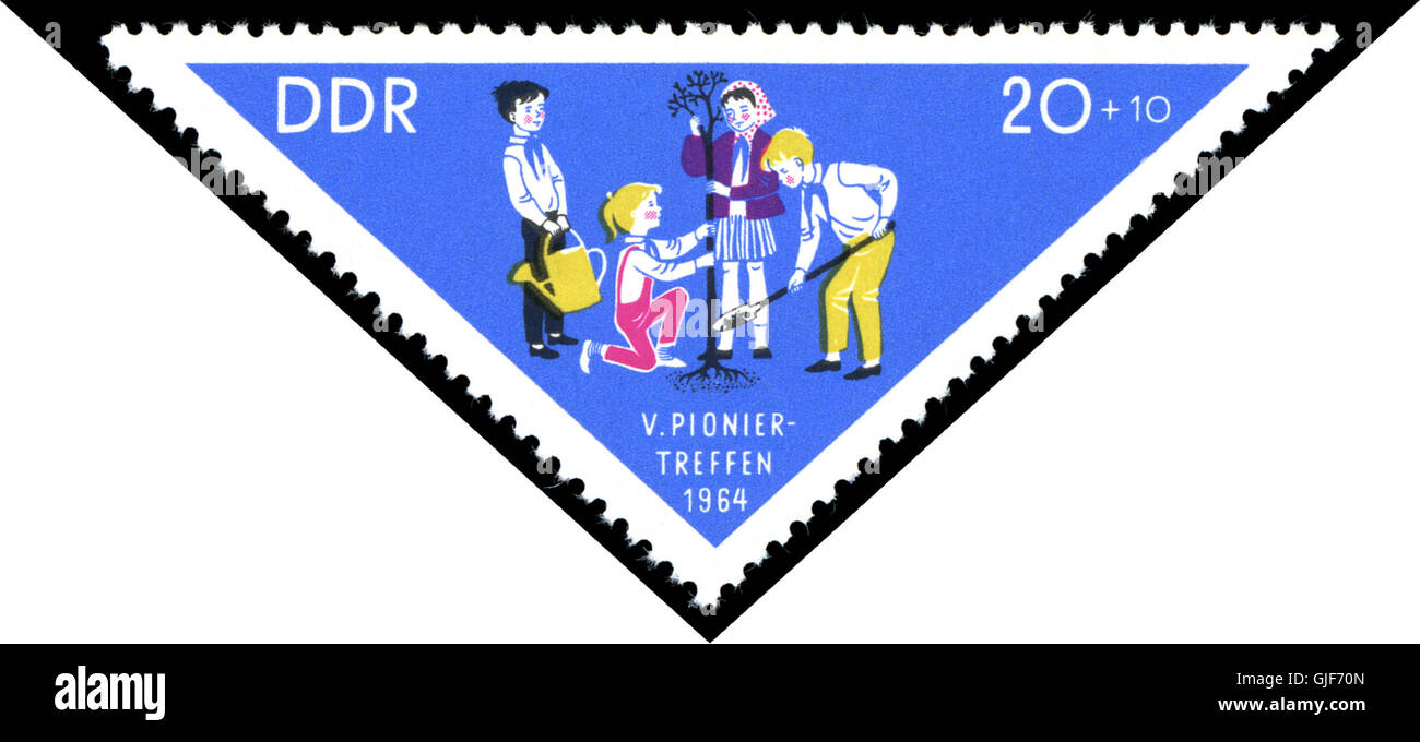 The 1964 German Democratic Republic (DDR) MiNr 1046 stamp features a ...