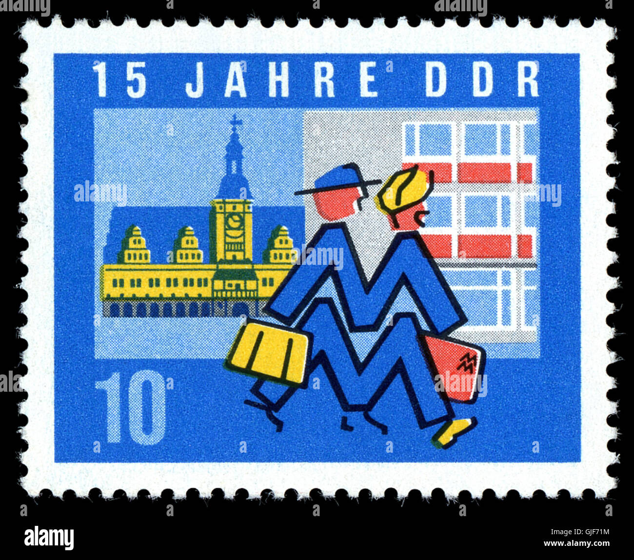 The 1964 DDR MiNr 1067 A stamp features a design reflecting significant ...