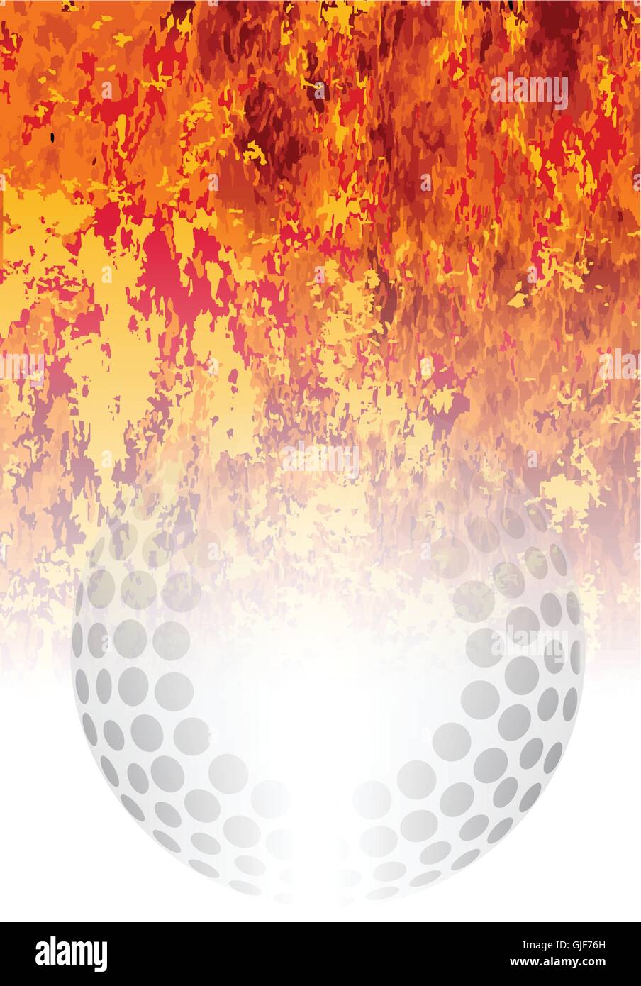 A roaring flames image background with faded hockey ball Stock Vector ...