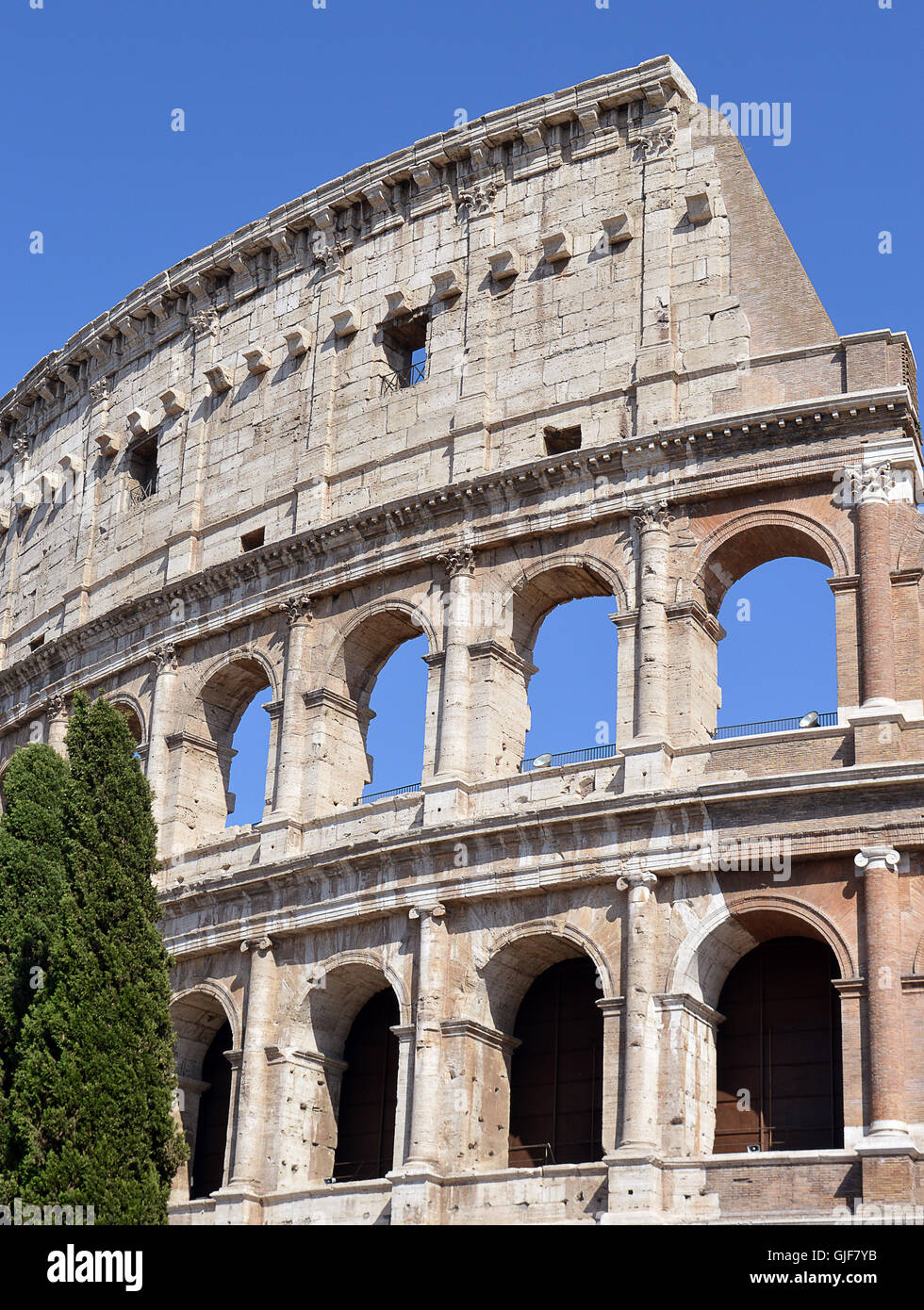 Colosseum, Rome - External view Stock Photo - Alamy