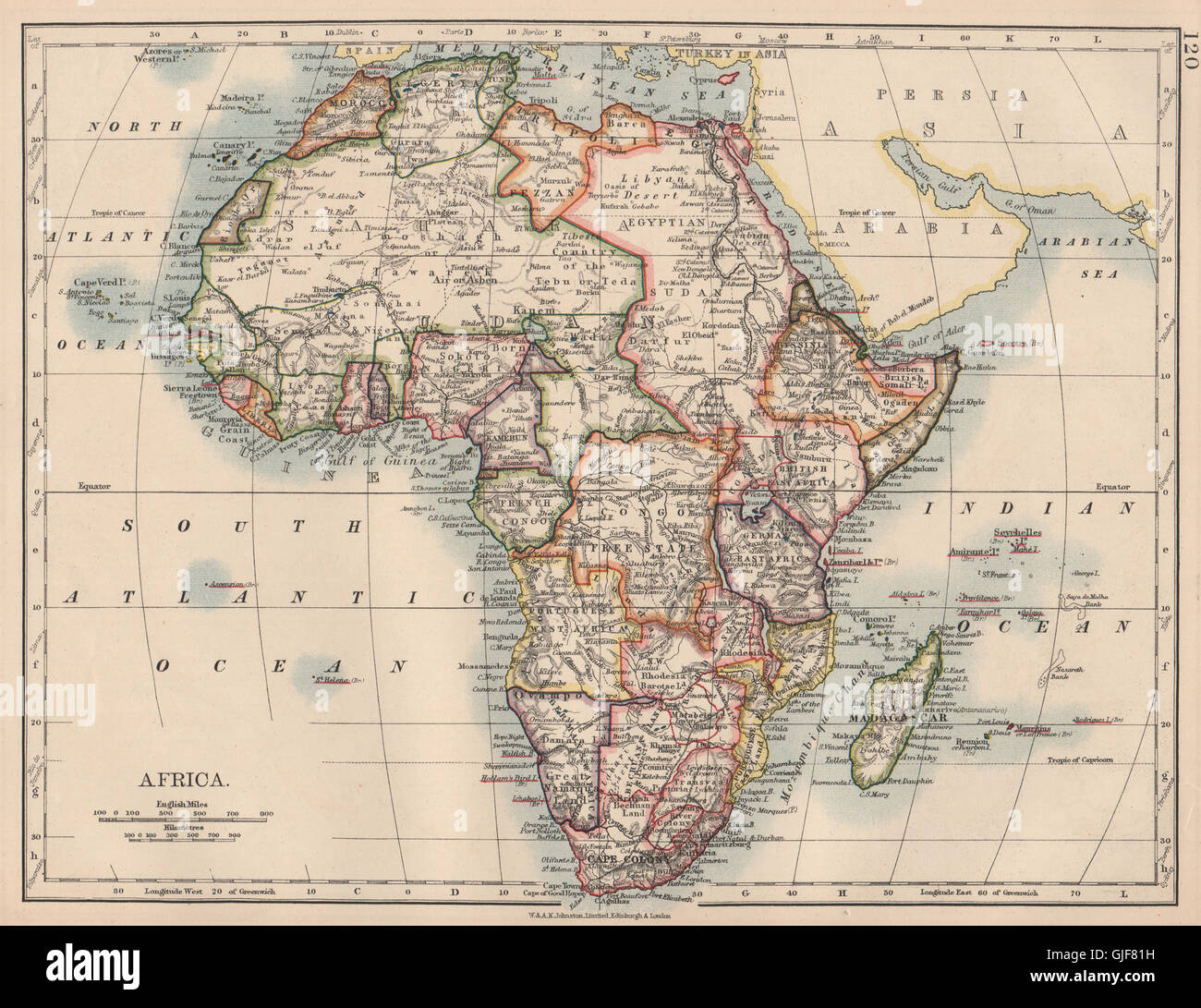 British east africa map hi-res stock photography and images - Alamy