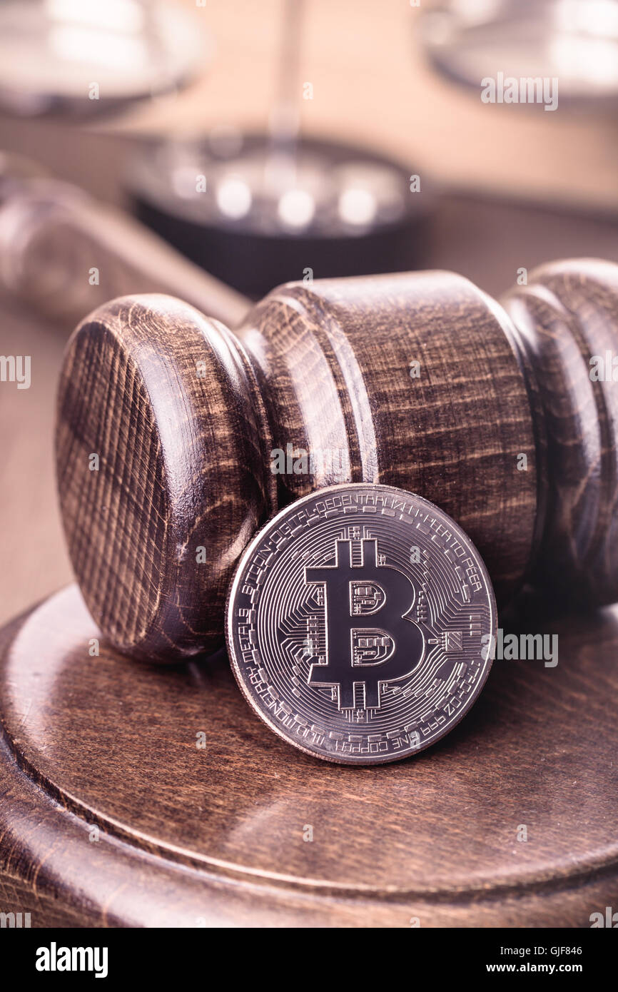 Cryptocurrency law concept gavel hi-res stock photography and images ...