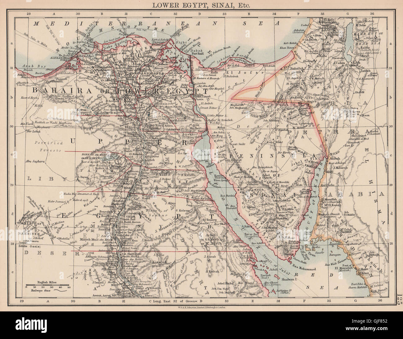 Map of the nile delta hi-res stock photography and images - Alamy