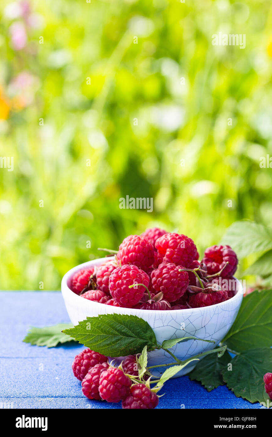 Organic ripe raspberry fruit hi-res stock photography and images - Alamy