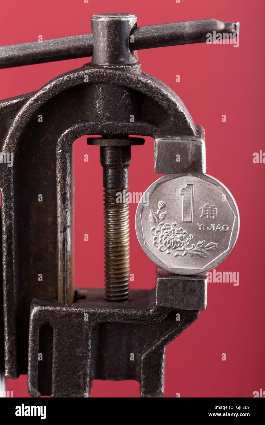 Chinese yuan coin hi-res stock photography and images - Alamy