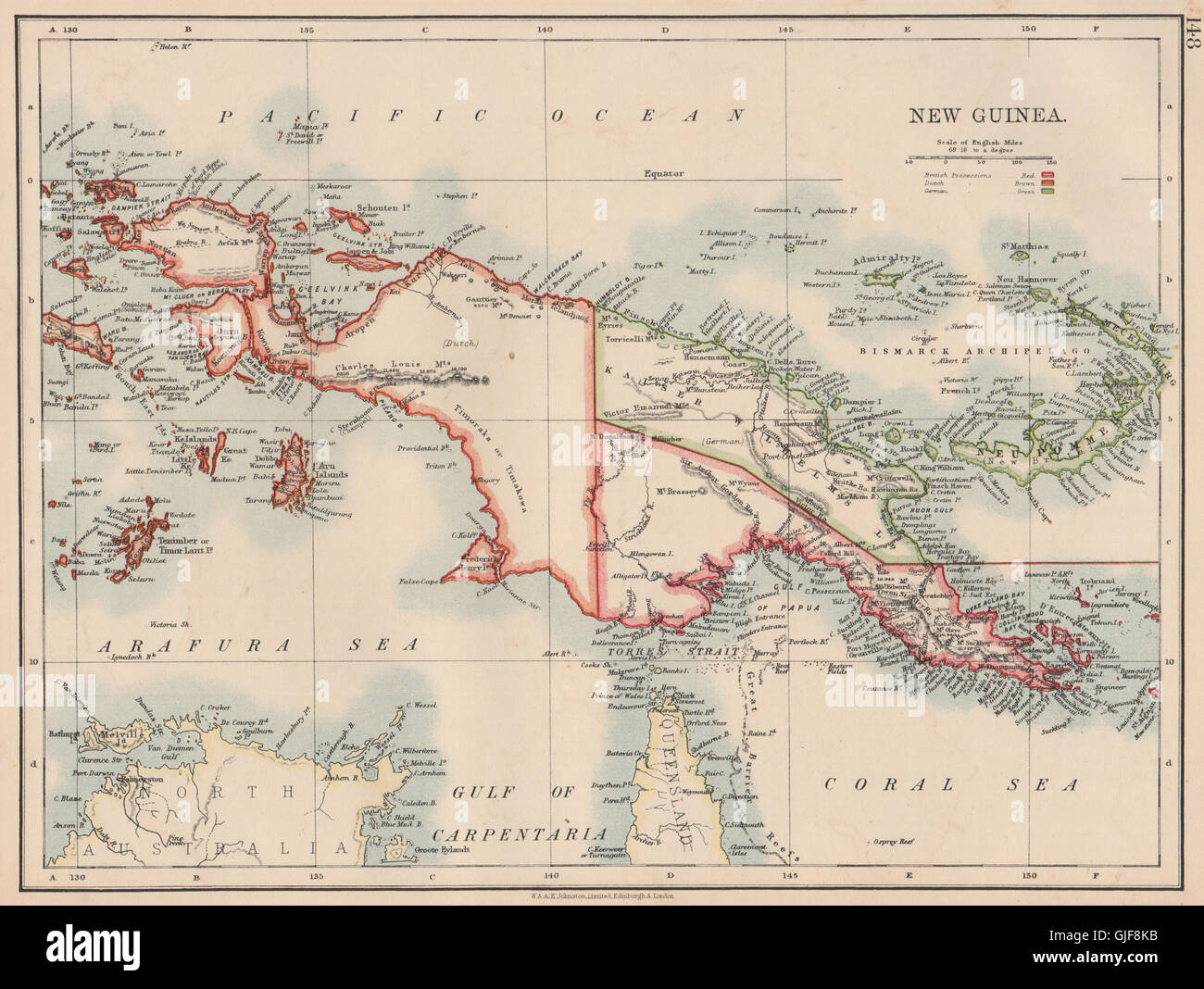COLONIAL NEW GUINEA. Kaiser Wilhelm Land. British & Dutch New Guinea ...