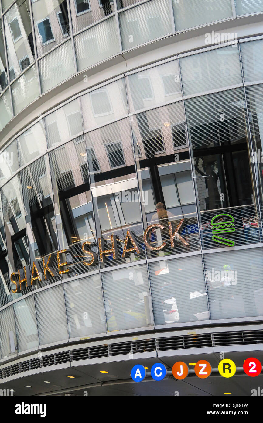 The Fulton Center Subway Station in Lower Manhattan, NYC, USA Stock ...