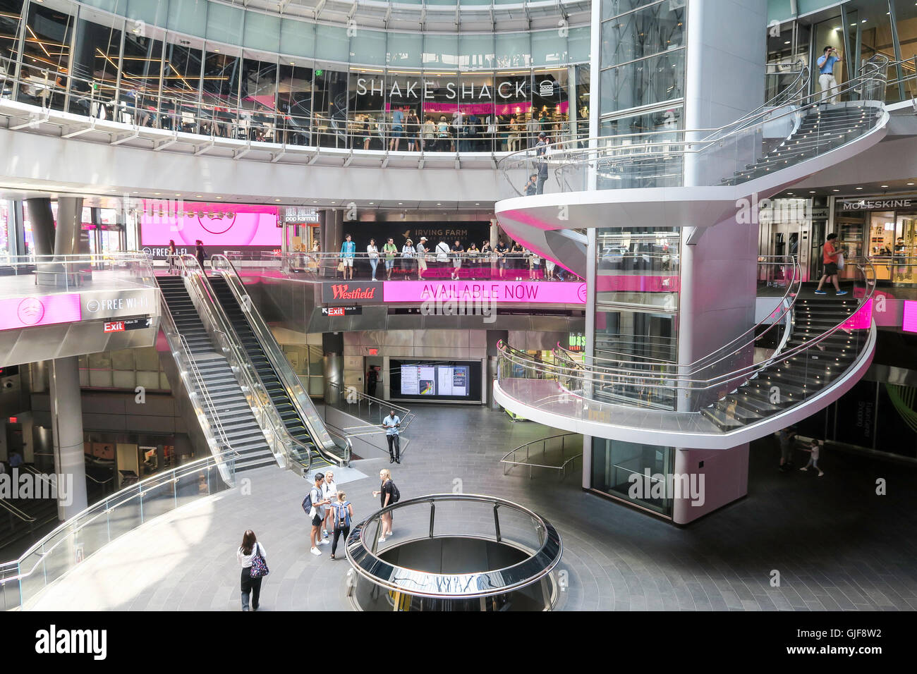 The Fulton Center Subway Station in Lower Manhattan, NYC, USA Stock ...