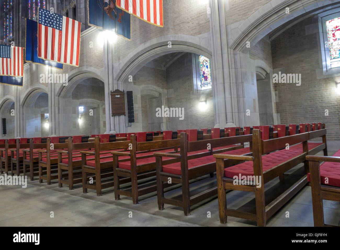 West Point Cadet Chapel, United States Military Academy, NY, USA Stock ...
