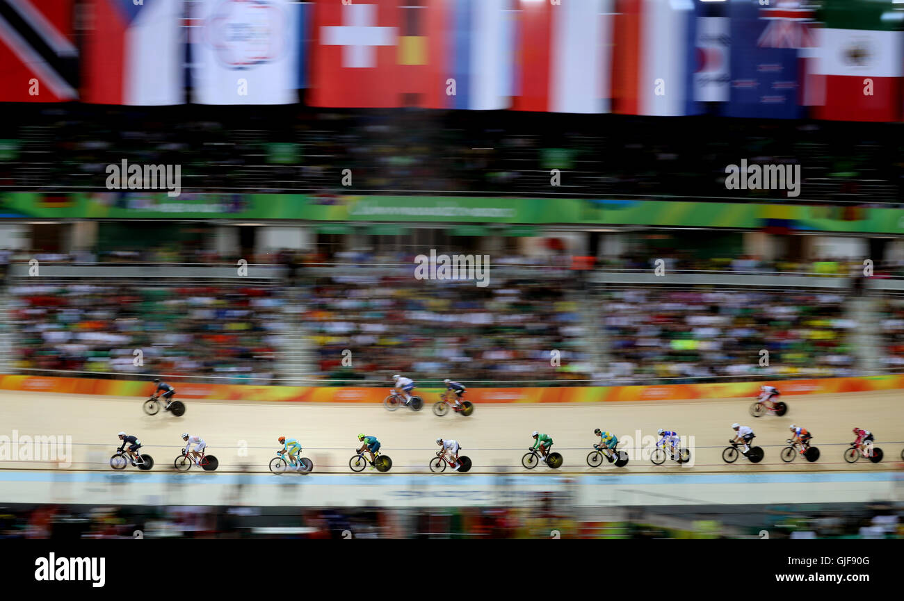 Action from the Men's Men's Omnium Points Race 66 on the tenth day of ...