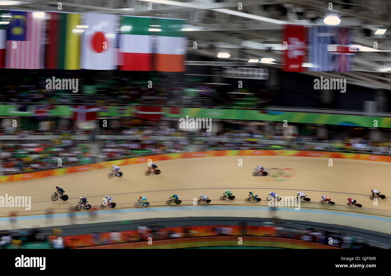 Action from the Men's Men's Omnium Points Race 66 on the tenth day of ...