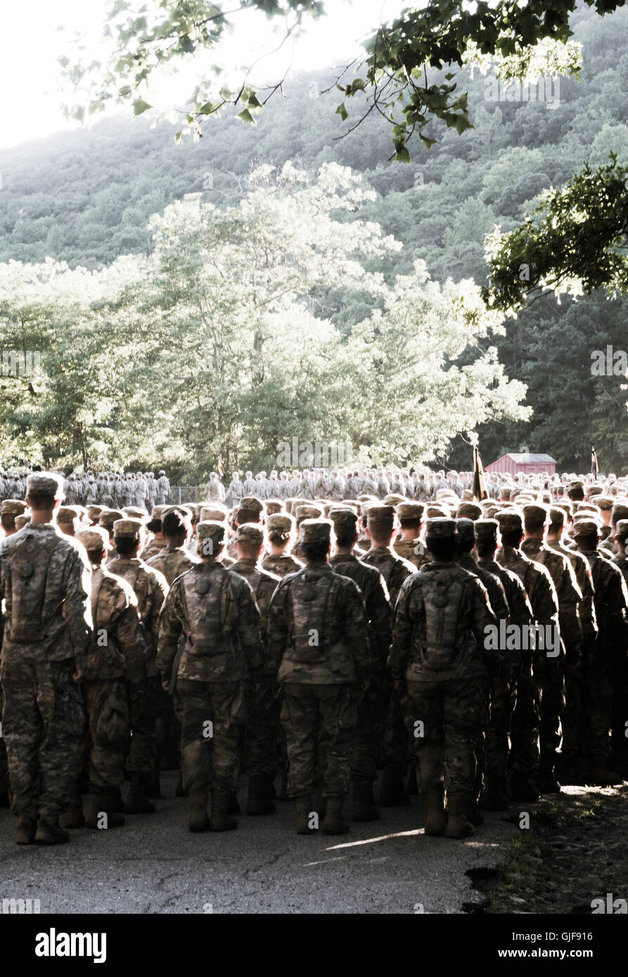 Cadet Formation at Camp Buckner, United States Military Academy, West ...