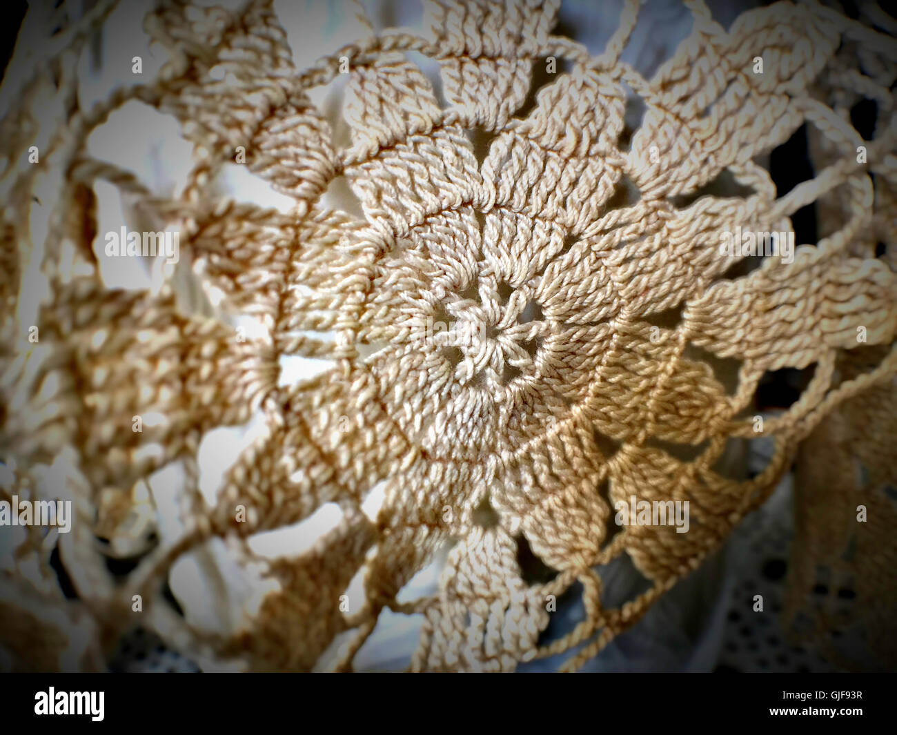 Vintage Handcrafted Lace Stock Photo - Alamy