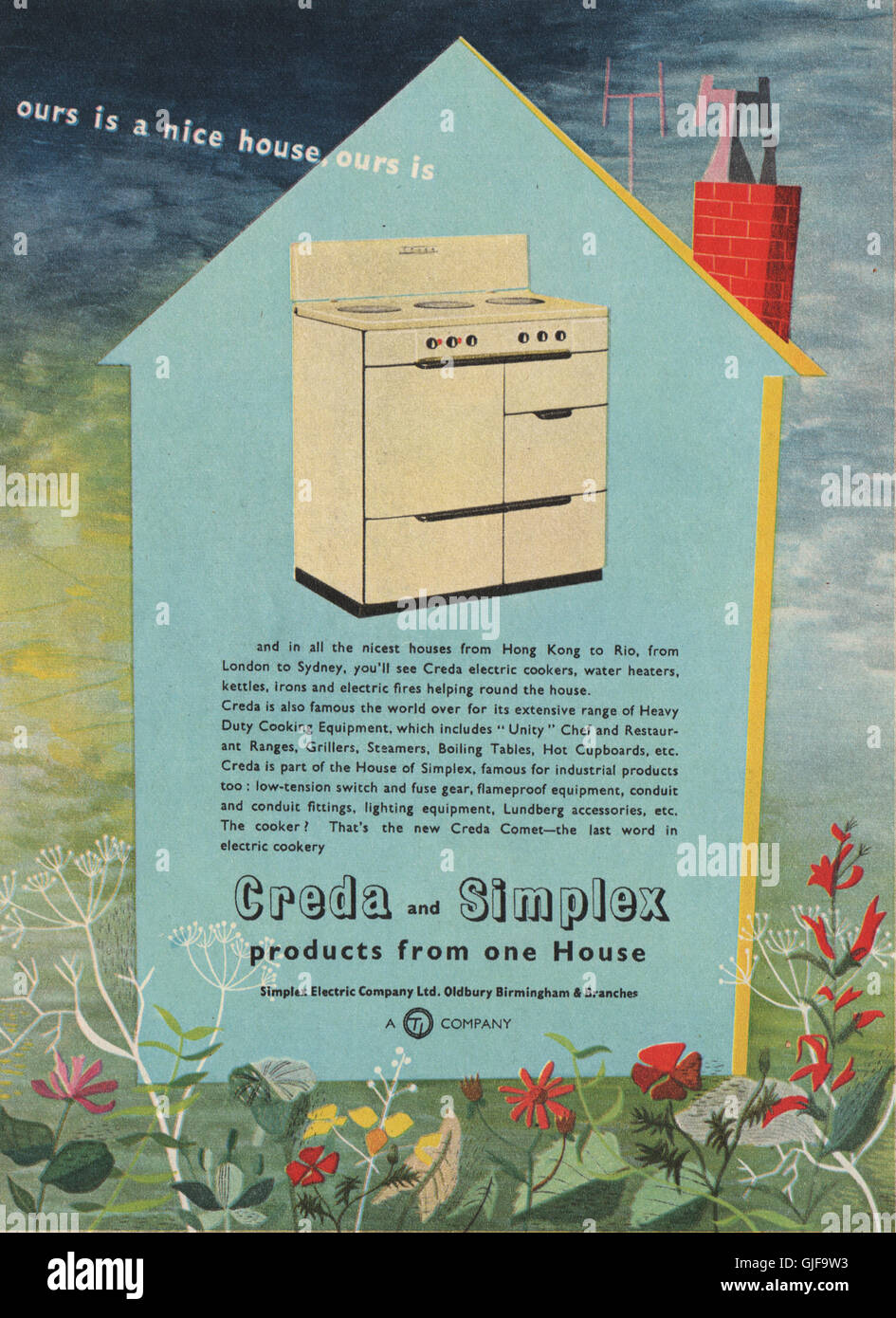 Electric vintage advert hi-res stock photography and images - Alamy