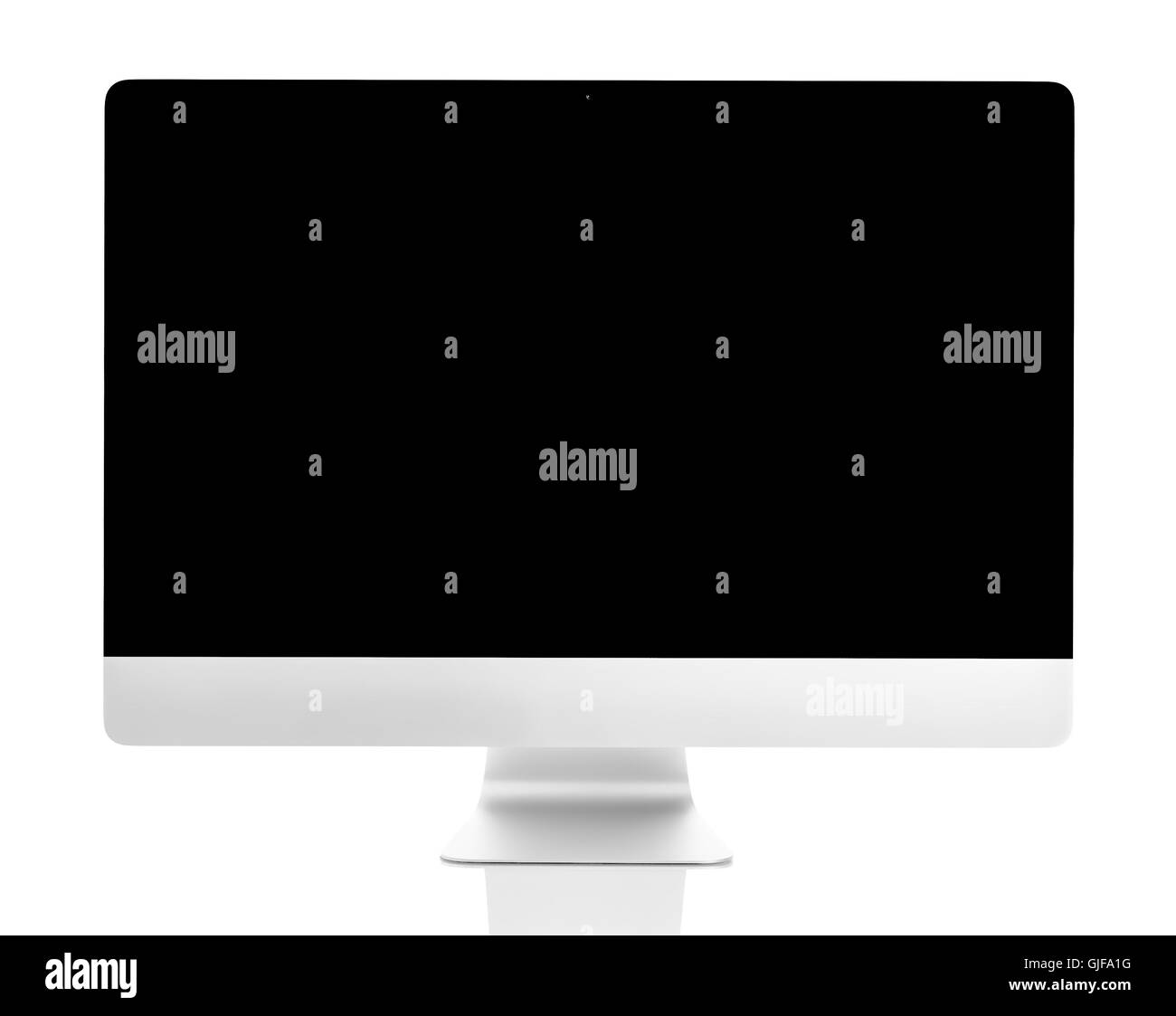 blank personal computer display isolated on white background Stock ...