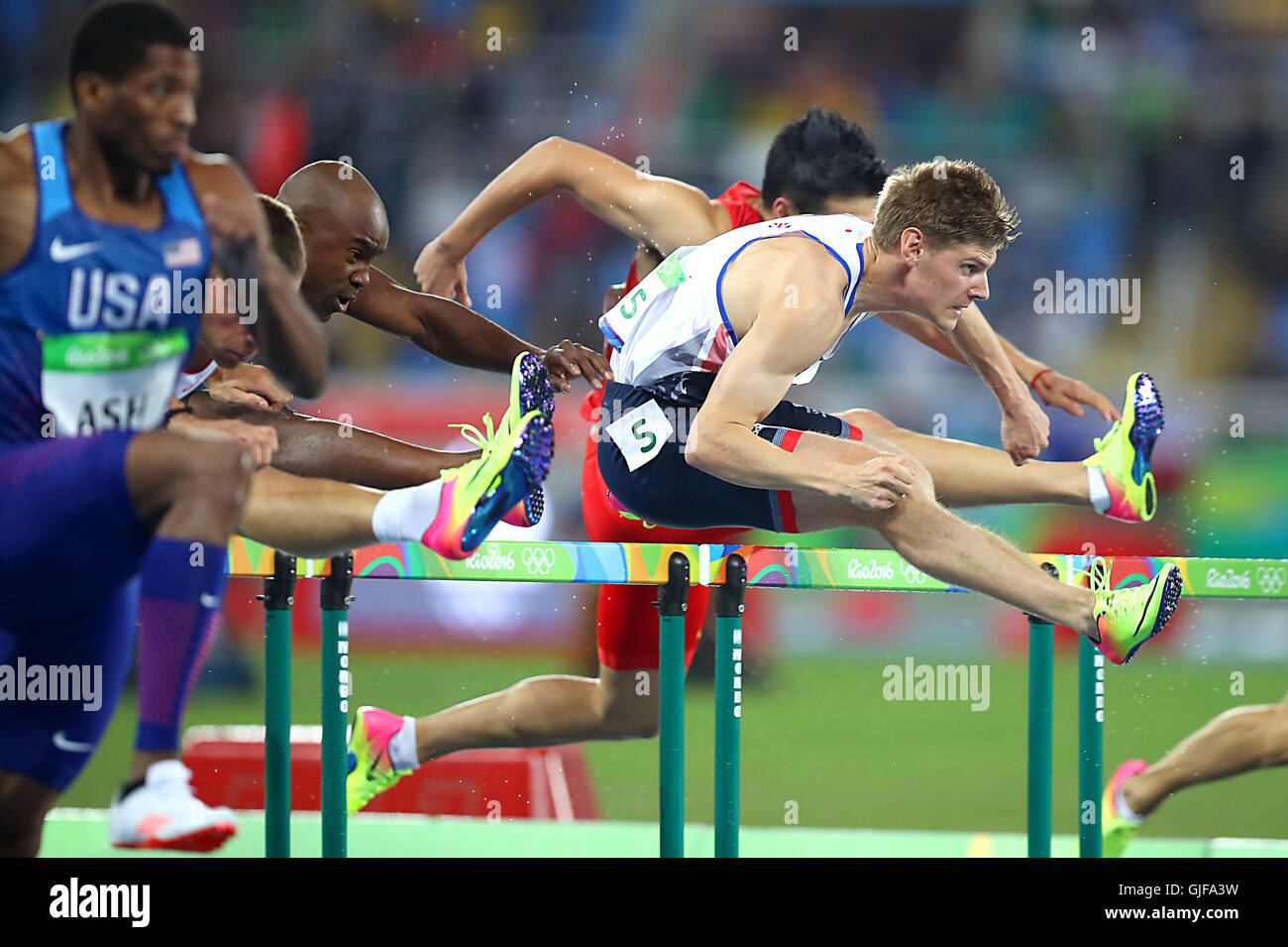 Great Britain's Lawrence Clarke on his way to finishing third in the ...