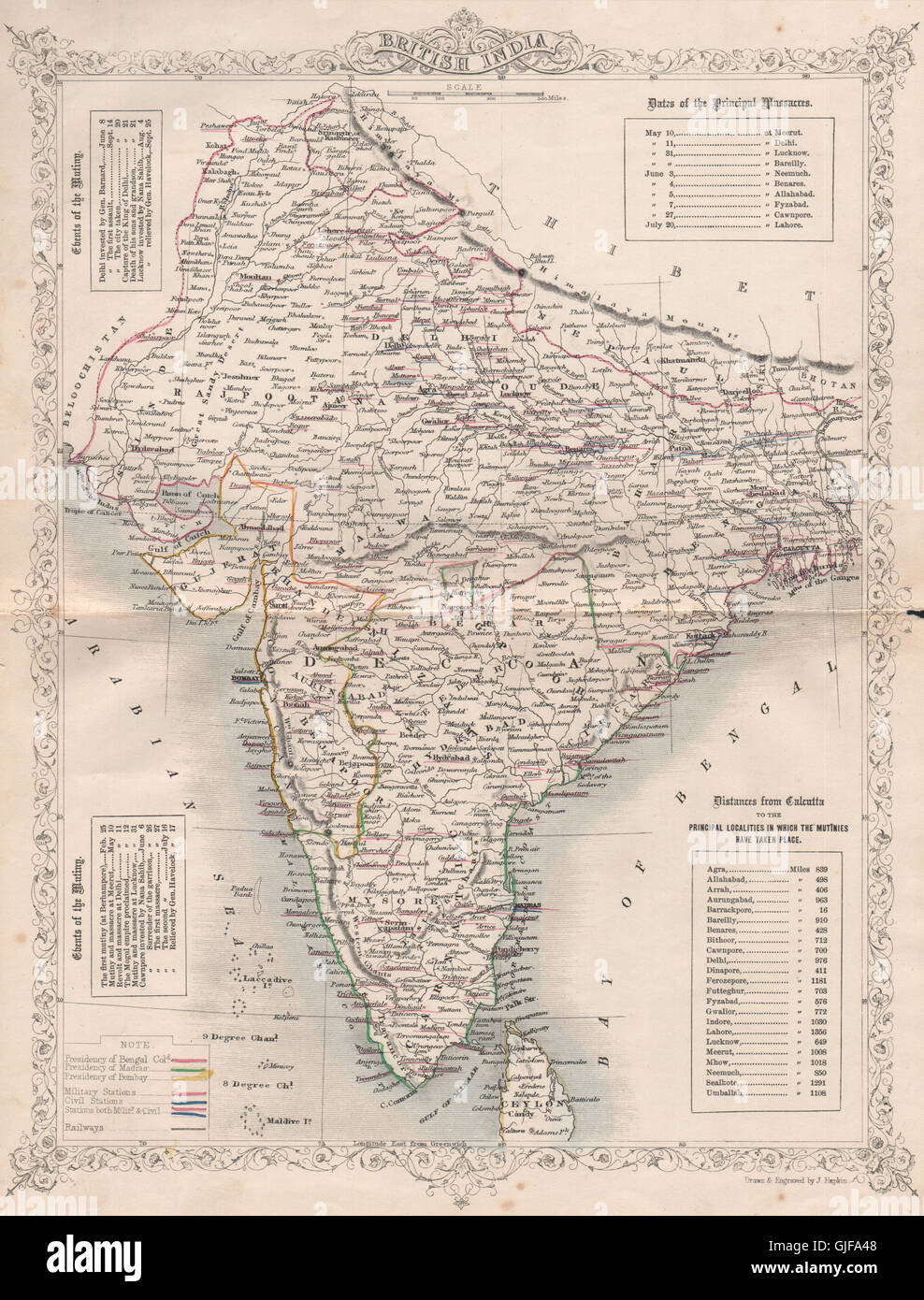British Empire India Map
