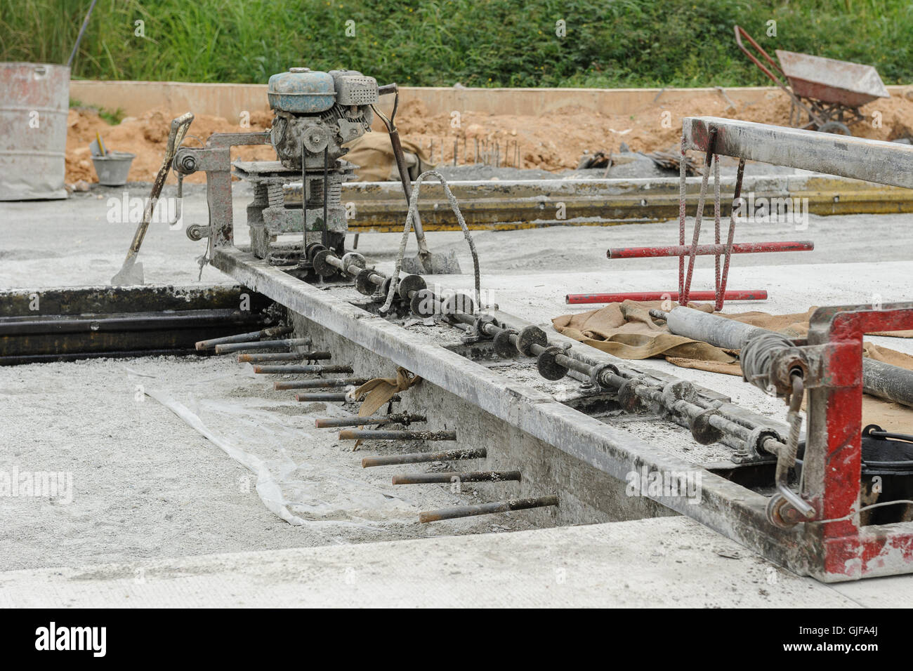 public concrete road under construction Stock Photo - Alamy