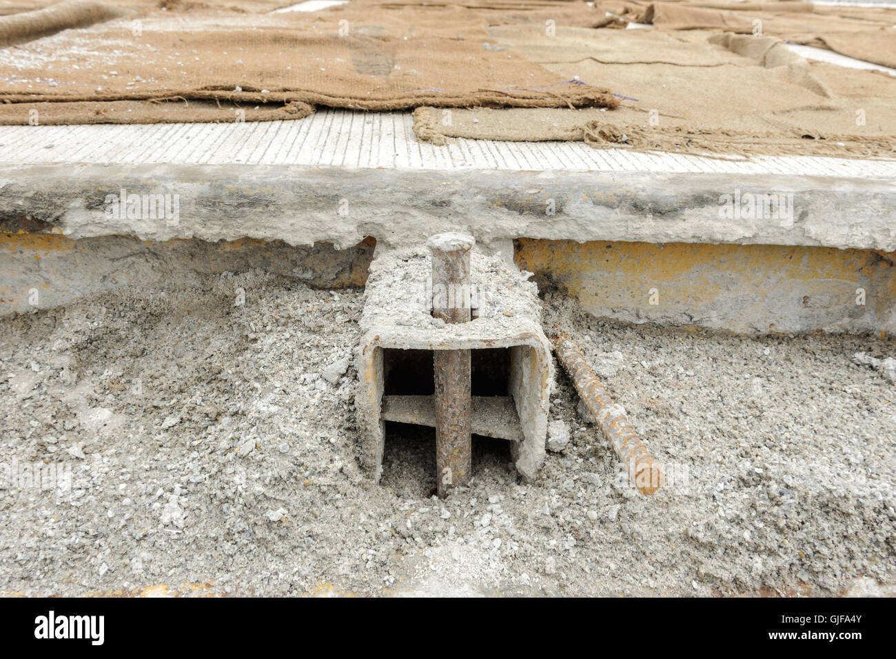 public concrete road under construction Stock Photo - Alamy