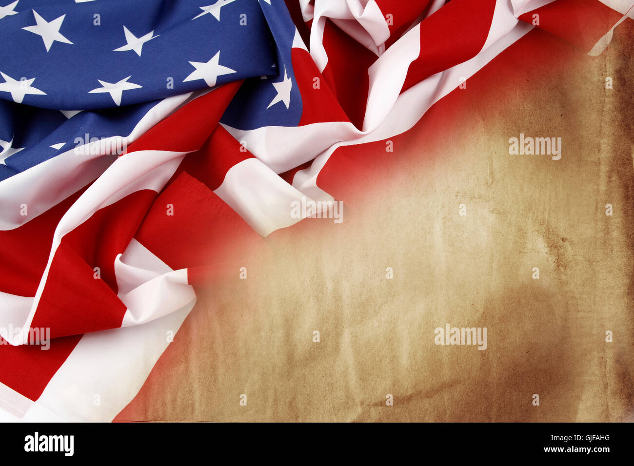 American flag on brown background Stock Photo - Alamy