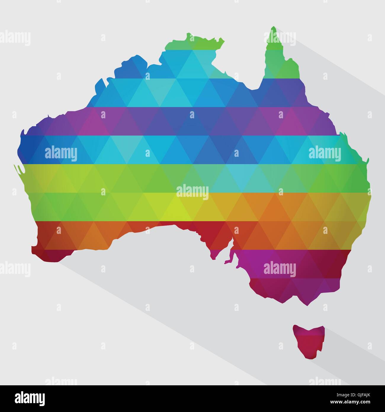 Symbolic map of australia hi-res stock photography and images - Alamy