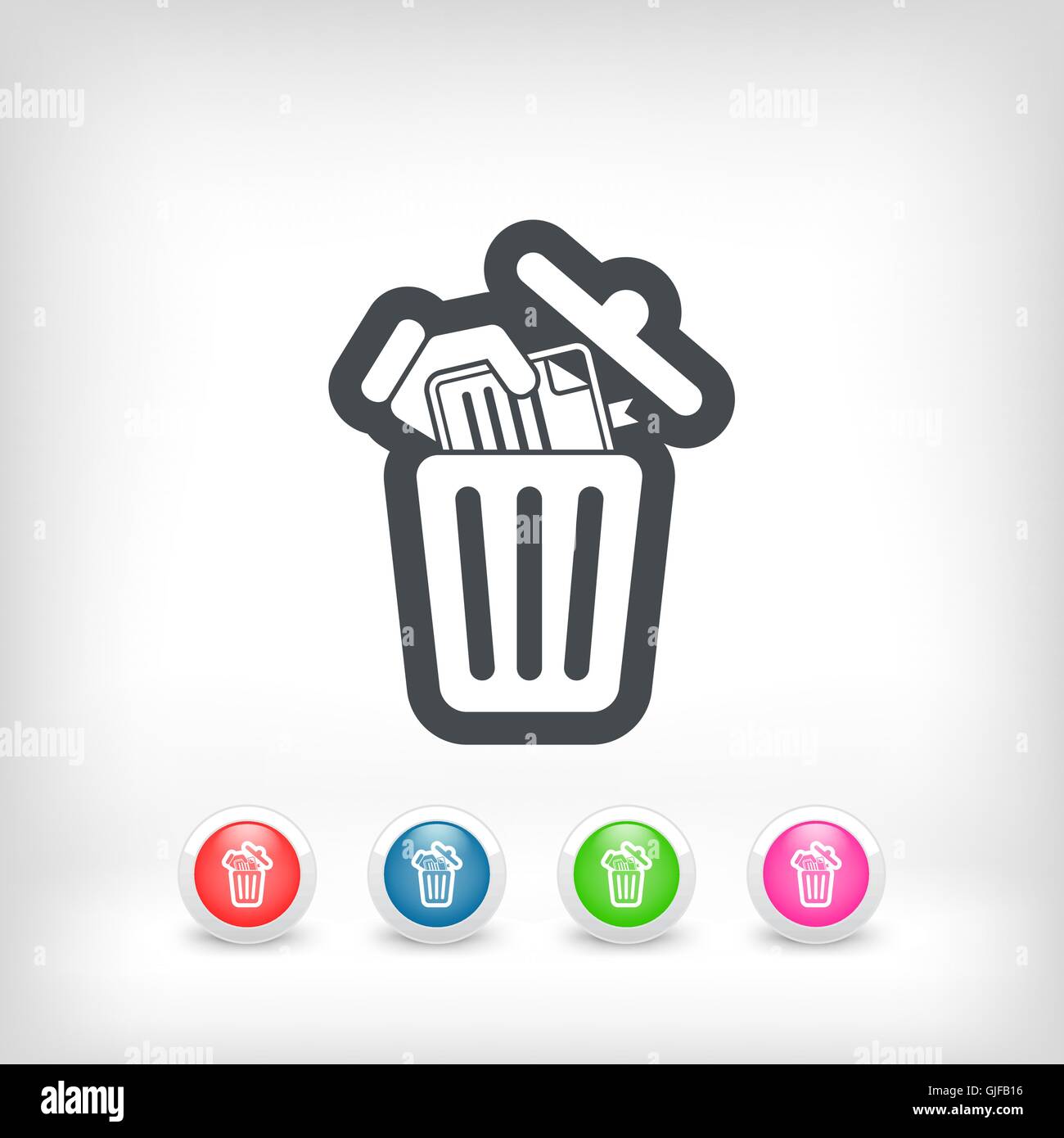 Deleting A Document Stock Vector Image Art Alamy