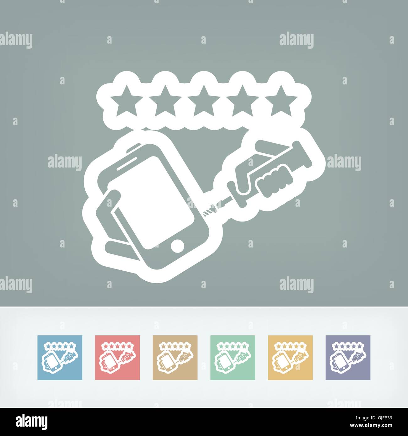 Fixing phone Stock Vector Images - Alamy