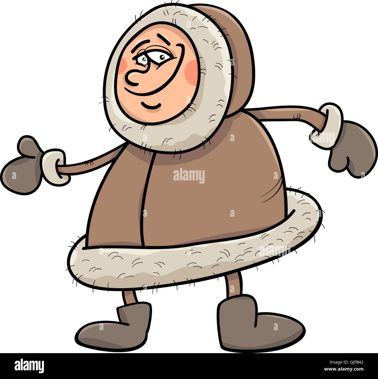 eskimo cartoon illustration Stock Vector Image & Art - Alamy