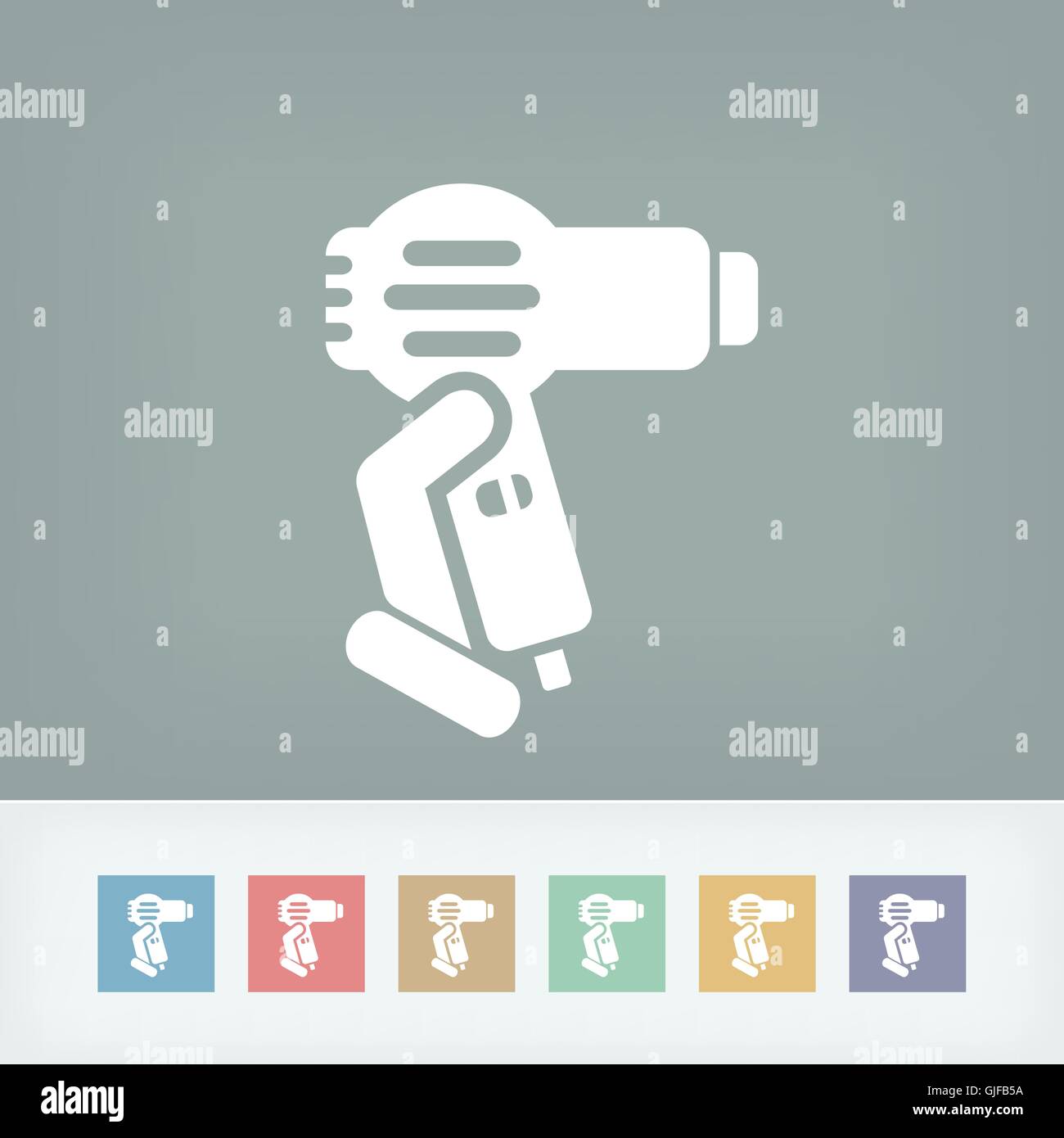 Hand dryer Stock Vector Images - Alamy