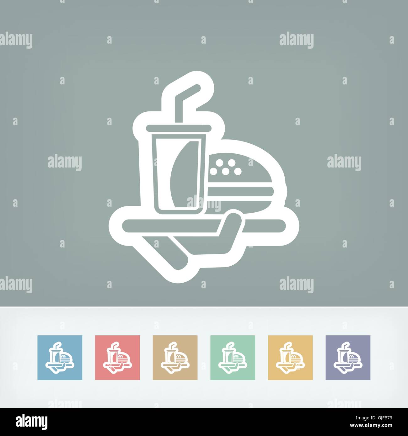 Fast food icon Stock Vector Image & Art - Alamy