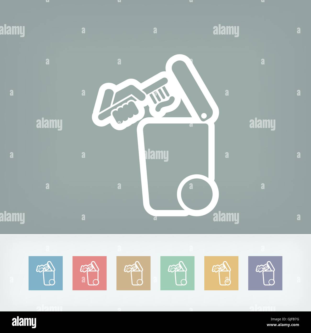 Separate waste collection icon Stock Vector Image & Art - Alamy