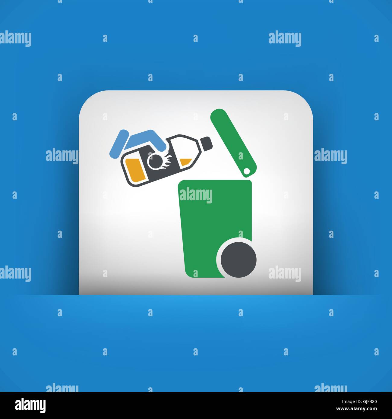 Separate waste collection icon Stock Vector Image & Art - Alamy