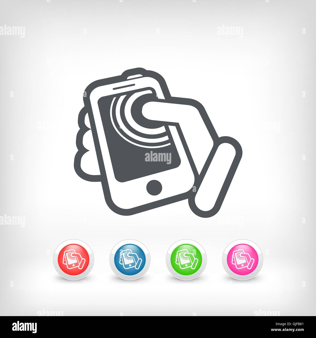Digital action icon Stock Vector Images - Alamy