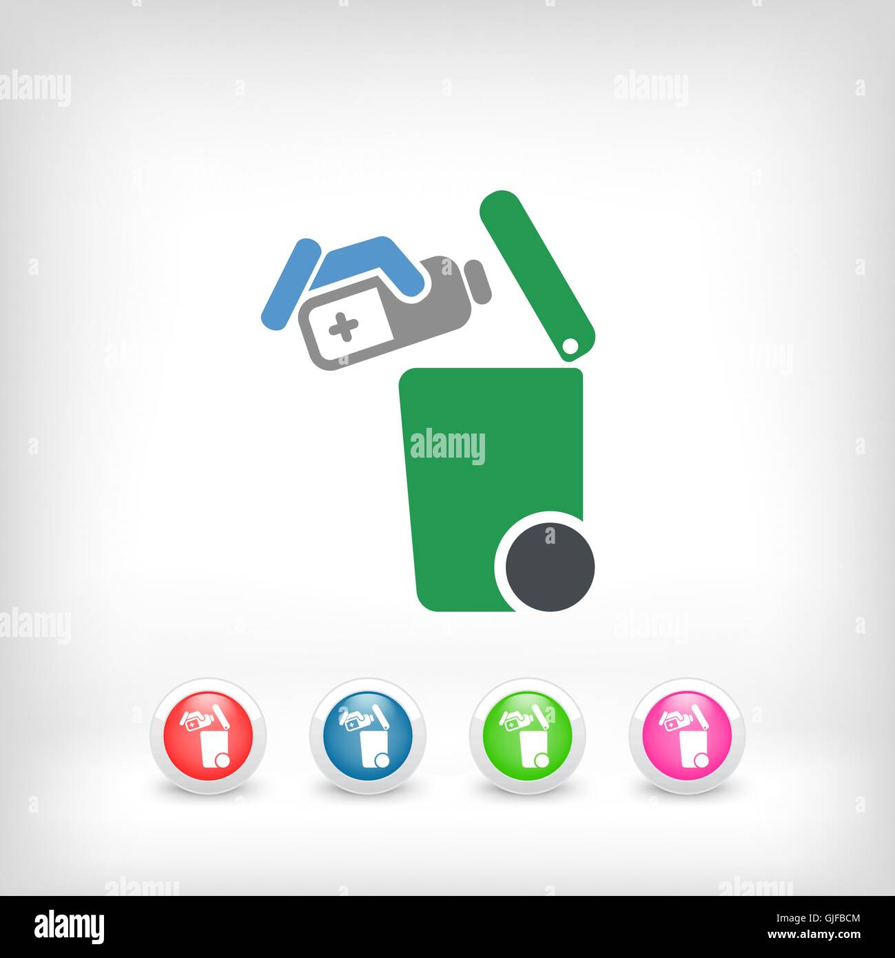 Separate waste collection icon Stock Vector Image & Art - Alamy