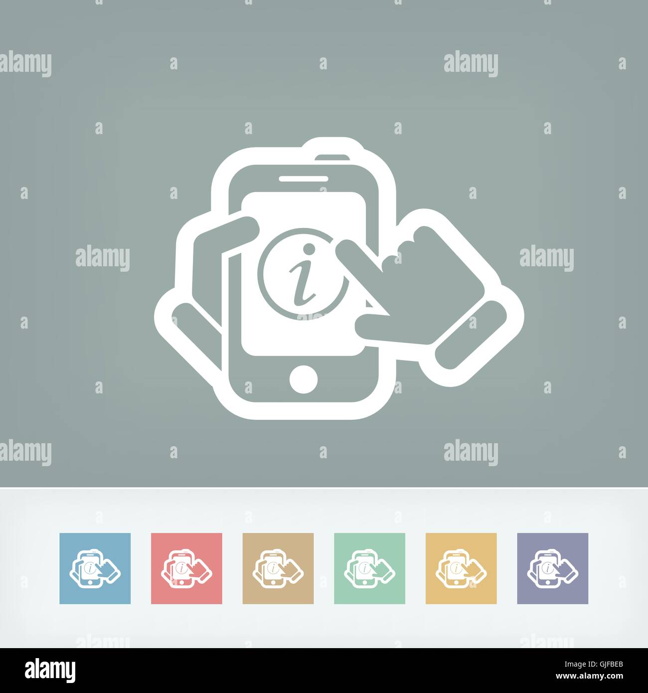 Info mobile device Stock Vector Image & Art - Alamy