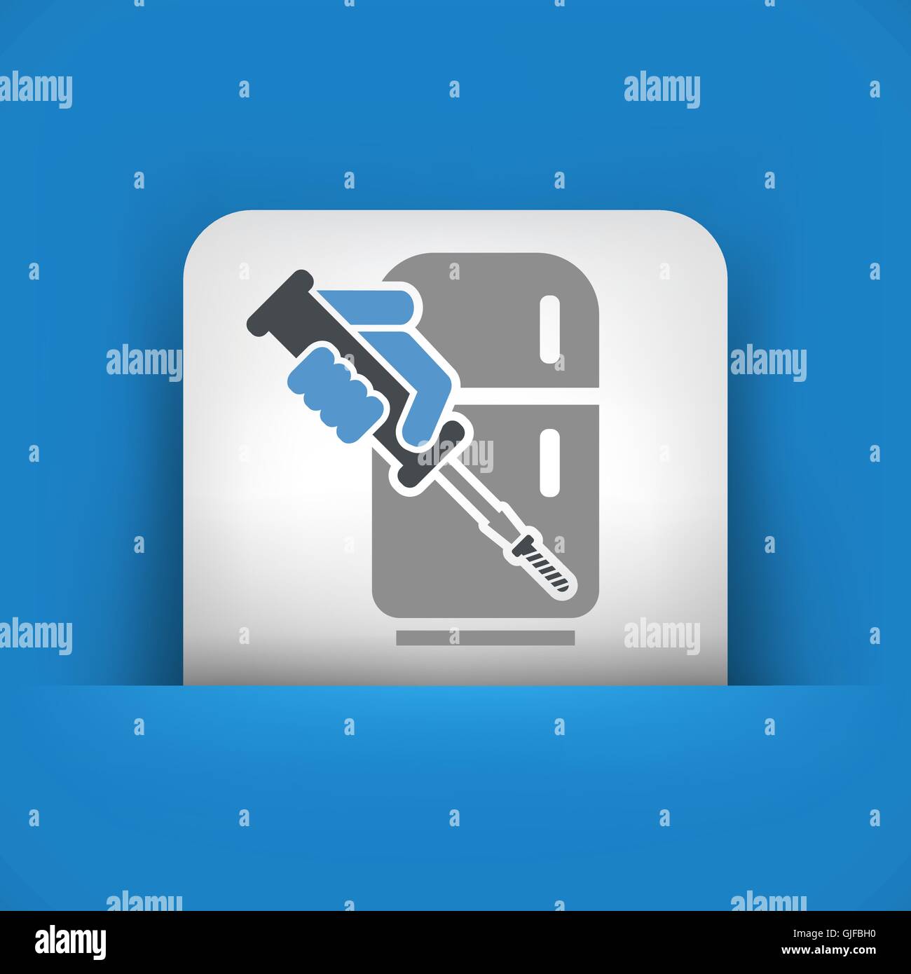 Fridge repair service icon Stock Vector Images - Alamy