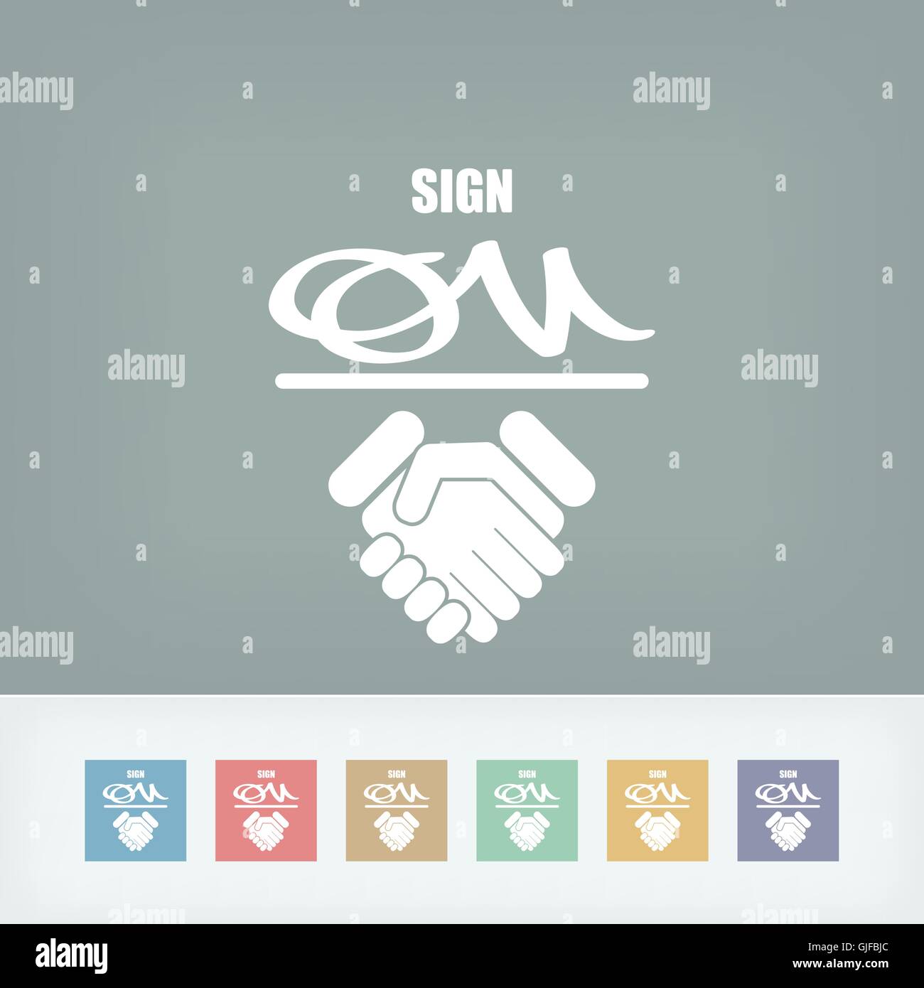 Sign on agreement document Stock Vector Image & Art - Alamy