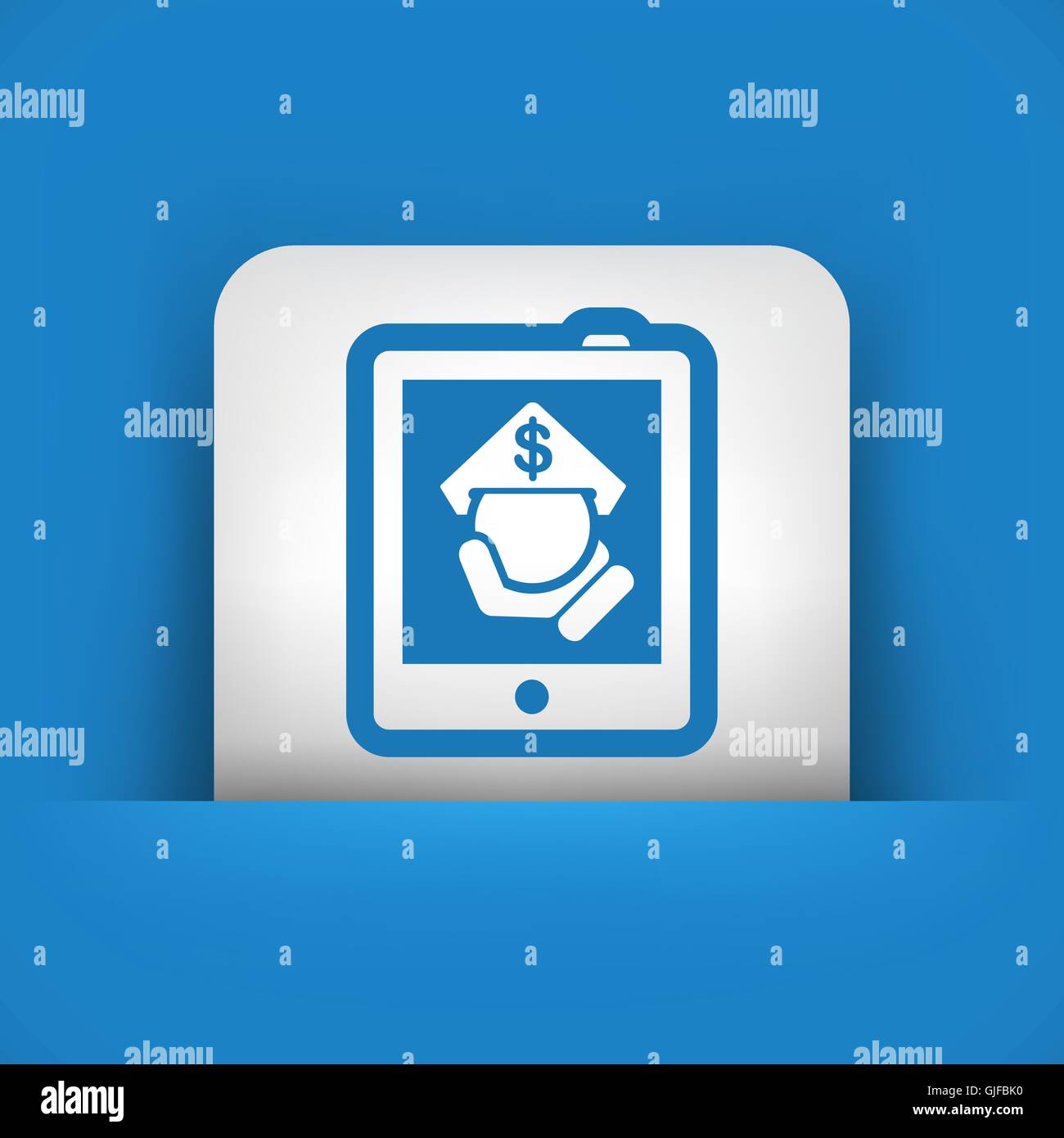 Coin tablet Stock Vector Images - Alamy