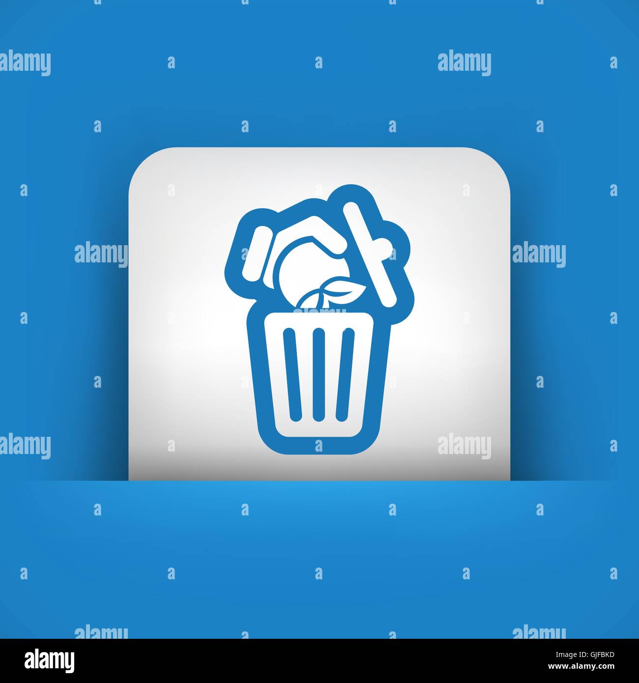 Food waste bin restaurant Stock Vector Images - Alamy