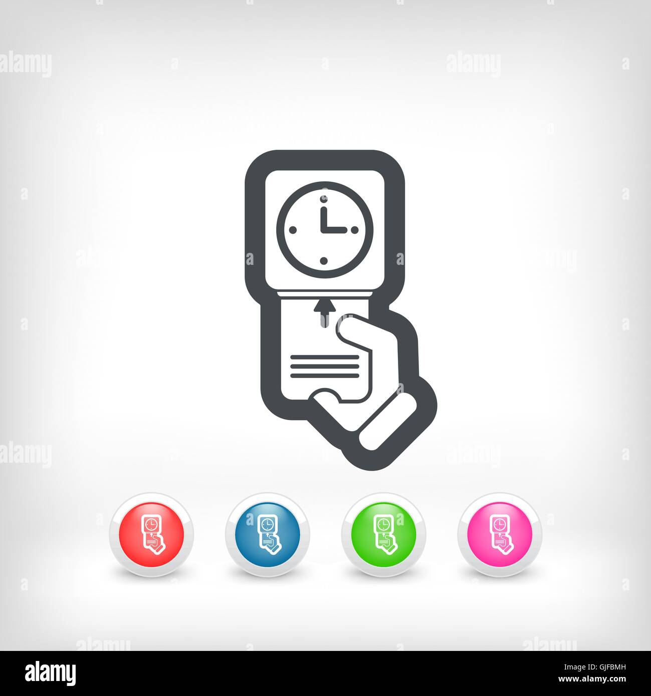 Timecard machine Stock Vector Images - Alamy
