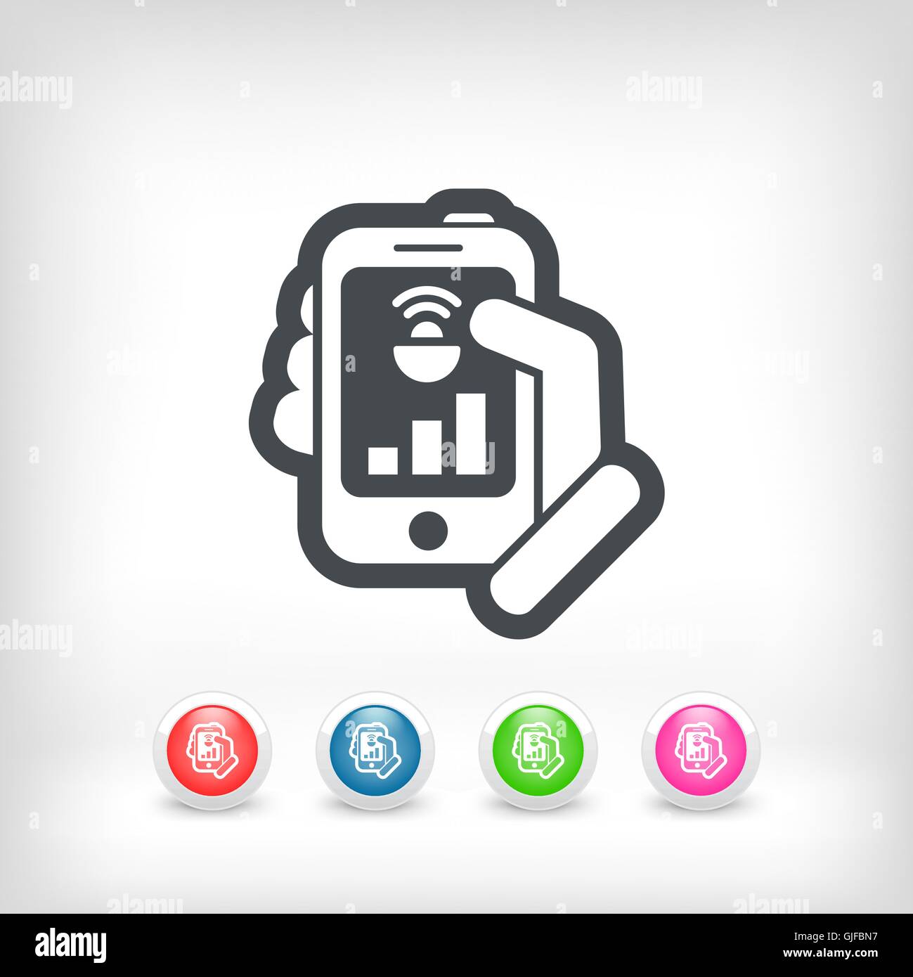 Smartphone connection icon Stock Vector Image & Art - Alamy