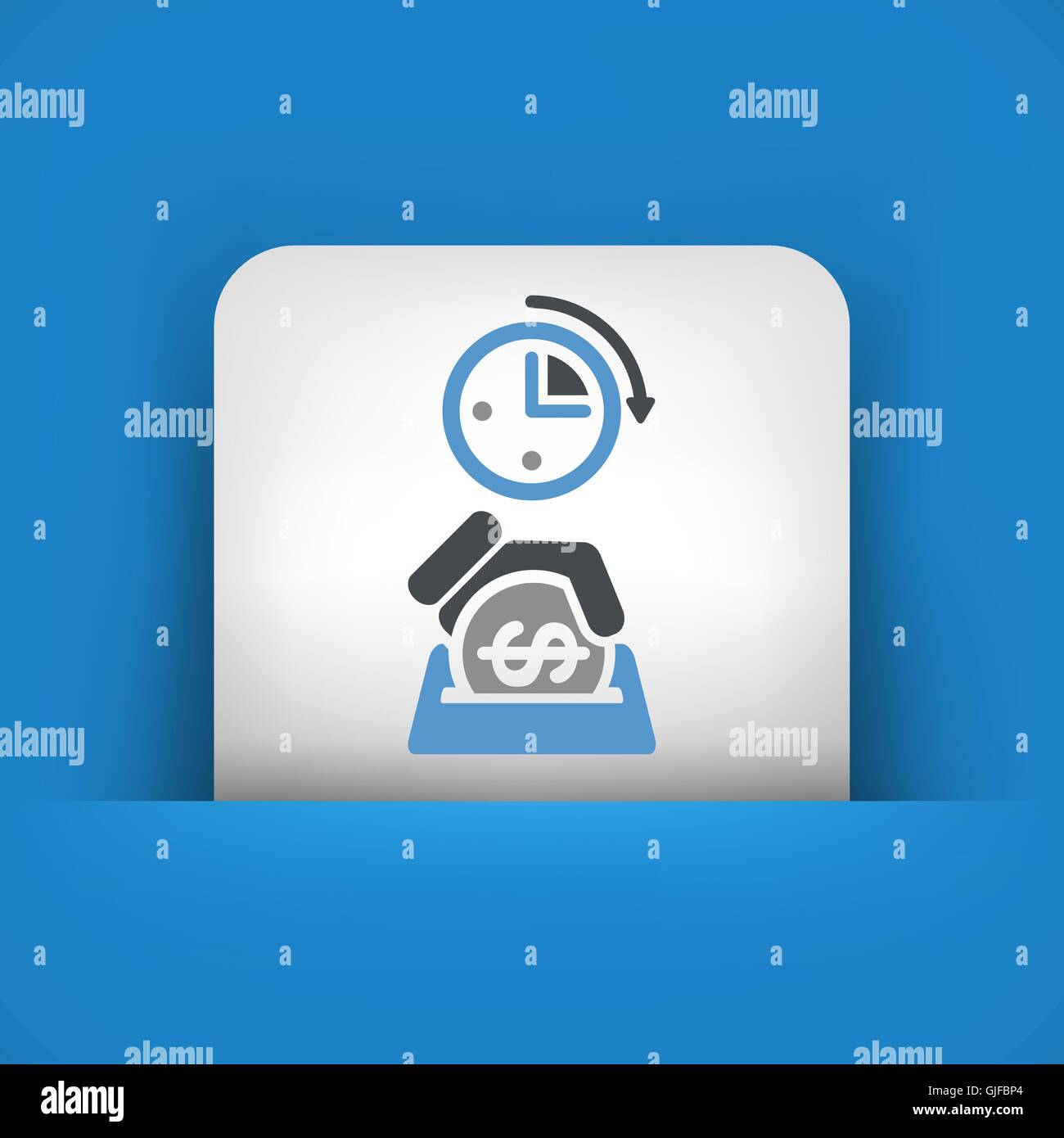Money time icon Stock Vector Image & Art - Alamy