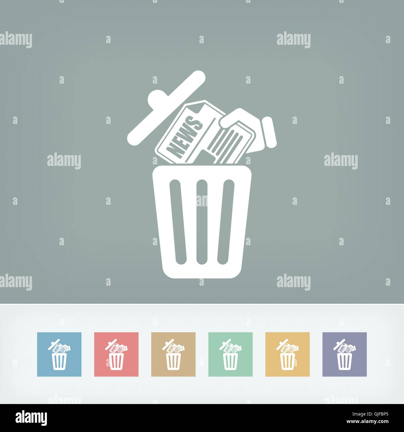 Rubbish newspaper Stock Vector Images - Alamy