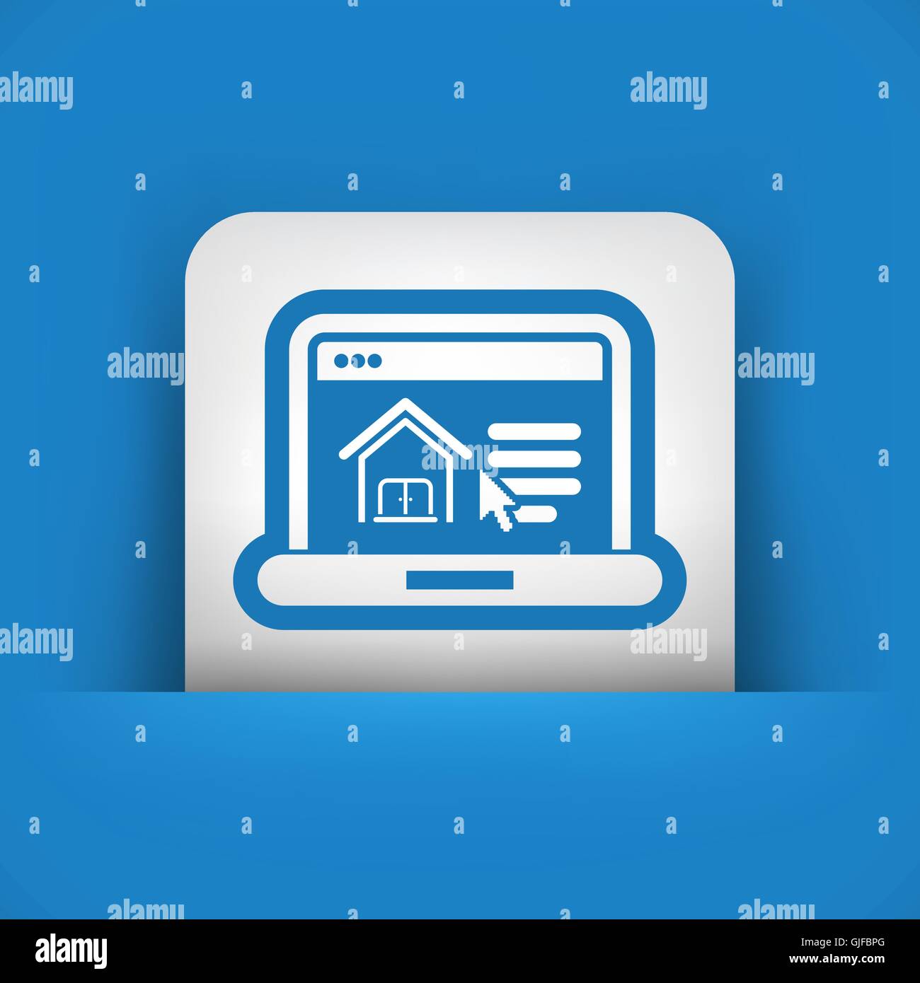 Real estate website icon Stock Vector Image & Art - Alamy